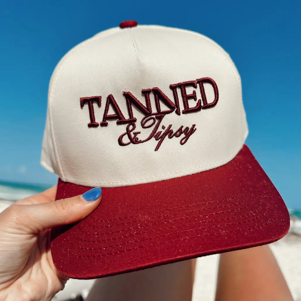 Tanned & Tipsy Vintage Trucker Hat – the golden shop online